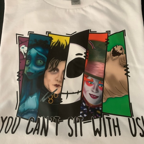 Gildan | Shirts | Tim Burtons Movie Characters Unisex Graphic Tshirt ...